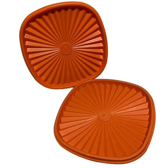 Tupperware | Kitchen | Vintage Tupperware Replacement 7 Square Orange ...
